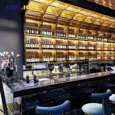 China Dust Proof Stainless Steel Wine Cabinet Power Saving Glass Wine Display Cabinet for sale