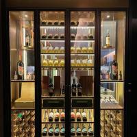 China Absorption Refrigerator Glass Wine Display Cabinet Modern Whiskey For Hotel Home for sale