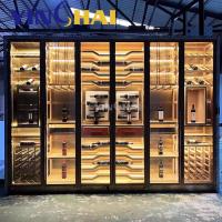 China Supermarket Large Scale Commercial Wine Cabinet Stainless Steel Constant Temperature for sale