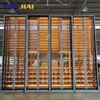China Adjustable Thermostat Stainless Steel Wine Cabinet Commercial And Home Bar Luxury Wine Cabinet for sale