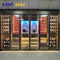 China Power Saving Living Room Furniture Luxury Wine Cabinet Dust Proof With Tempered Glass for sale