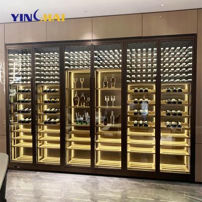 China Constant Humidity Stainless Steel Wine Cellar For Home Wine Organization for sale