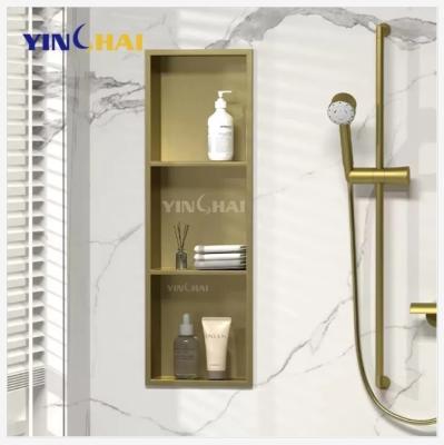 China Home Bathroom 304 Stainless Steel Recessed Shower Shelf Customization Rustproof for sale