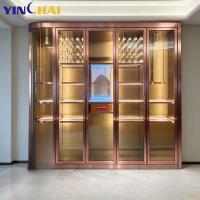 China Modern Luxury Classic Steel 304 Custom Red Wine Cabinet for sale