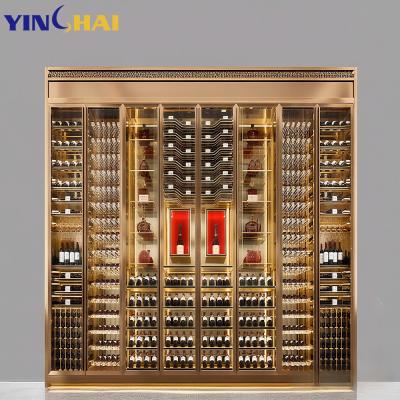 China Quality Stainless Precision Dining Integrated Tall Wine Cabinet for sale