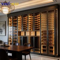 China Commercial Constant Temperature Wine Display Cabinets With Glass Door for sale