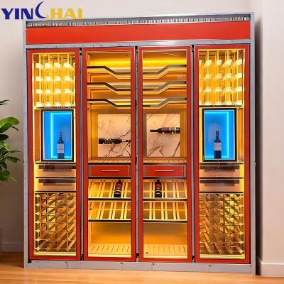 China Modern Industrial Metal Red Wine Storage Lockers Cabinet With Doors for sale