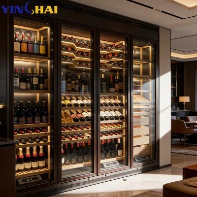 China High Quality Custom Stainless Steel Wine Closet Built In Wine Fridge Cabinet for sale