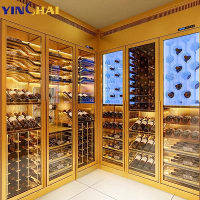 China Custom Design Dual Zone Chiller Wine Storage Cabinets Temperature Controlled for sale