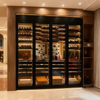 China Custom Design Dual Zone Chiller Wine Storage Cabinets Temperature Controlled for sale