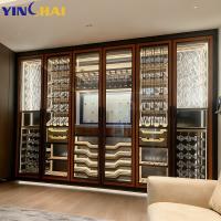 China Custom Design Stainless Steel Bar Wine Cabinet Wine Fridge And Cabinet for sale
