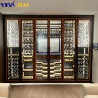 China Custom Design Stainless Steel Bar Wine Cabinet Wine Fridge And Cabinet for sale