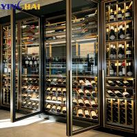 China Custom Made stainless steel built in wine cabinet large wine fridge capacity for sale