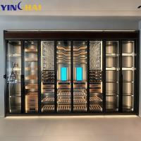 China wine enthusiast cabinet sideboard dual zone wine fridge bar cabinet for wine fridge for sale