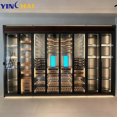 China wine enthusiast cabinet sideboard dual zone wine fridge bar cabinet for wine fridge for sale