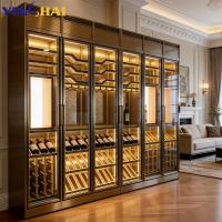 China Counter Home Double Large Liquor Fridge Preserve Wine Storage Display for sale
