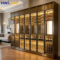 China Counter Home Double Large Liquor Fridge Preserve Wine Storage Display for sale