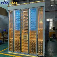 China 120 bottle Wine Cabinet with LED Light for Living Room & Bar for sale