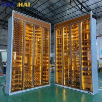 China Modern Glass Wine Refrigerator with LED Light Frame Freestanding Storage for sale