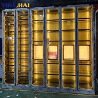 China Modern 60-300 Bottle Wine Cabinet Glass Door Freestanding Wine Rack for sale