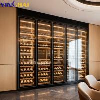 China Built-In Wine Cooler Custom 50-59 Bottle Dimension Dual Zone Wine Cooler for sale