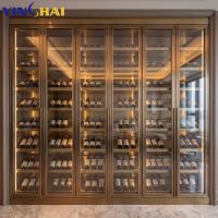 China Home Wine Cellar Residential Wine Storage with LED Light Wine Display Rack for sale