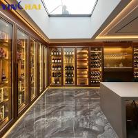 China Home Wine Cellar Residential Wine Storage with LED Light Wine Display Rack for sale