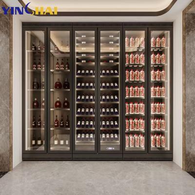 China Home Stainless Steel Built-In Dual Zone Wine Cooler for Living room for sale