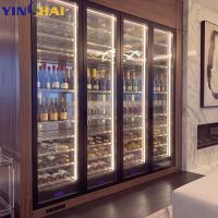 China Dual Zone Wine Cabinet Glass Door Liquor Storage for Home & Bar for sale