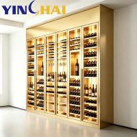 China YINGHAI Custom Stainless Steel LED Constant Temp Wine Cabinet for Home & Commercial for sale