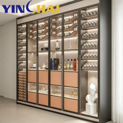 China Luxury Stainless Steel Constant Temperature Wine Cabinet With APP Intelligent Control for sale