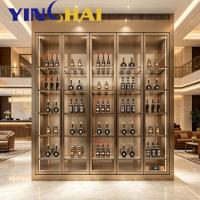 China Silent Compressor Stainless Steel Dual Zone Wine Cabinet With APP Remote Control for sale