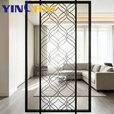 China Custom Stainless Steel Screen Partition Laser Cut Multi Color Decorative Divider for sale
