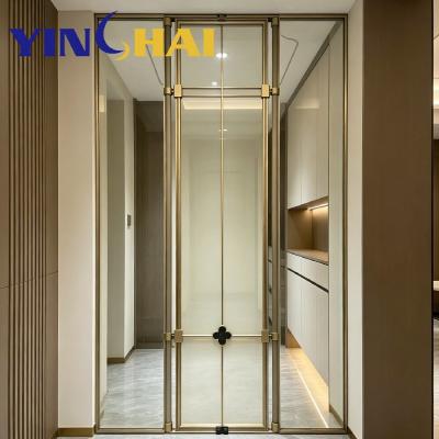 China Customizable Stainless Steel Screen Partition Narrow Corridor Slim Decor Screen for sale