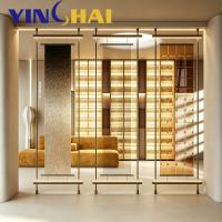 China Custom Stainless Steel Strip Glass Screen Partition Modern Interior Divider for sale