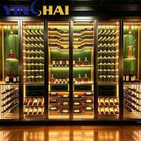 China Custom Stainless Steel LED Wine Display Storage Cabinet For Home Villa Interior for sale