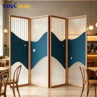 China Custom Stainless Steel Folding Partition Screen With Unique Art Pattern for sale