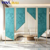 China Custom Light Luxury Stainless Steel Screen Partition With Decorative Panels for sale
