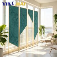 China Custom Light Luxury Stainless Steel Screen Partition With Decorative Panels for sale