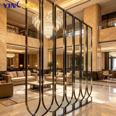 China YINGHAI Custom Stainless Steel Curved Glass Screen for Home and Commercial Spaces for sale