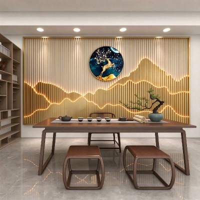 China Mountain Shape LED Light Room Dividers For Wall Background Decoration for sale
