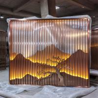 China Mountain Shape LED Light Room Dividers For Wall Background Decoration for sale
