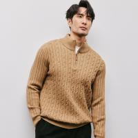 China MEN'S 100% WOOL CABLE PULLOVER for sale