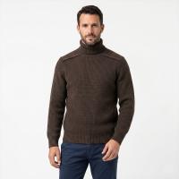 China Men's 100% wool double fold turtleneck pullover for sale