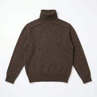 China Men's 100% wool double fold turtleneck pullover for sale