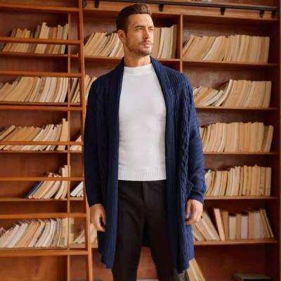 China Men's long shawl collar knitted cardigan coat for sale