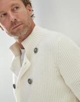 China Men's 100% cotton chunky double breasted knitted cardigan for sale