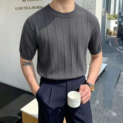 China Men's 100% long stable cotton short slv pullover for sale
