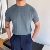 China Men's 100% long stable cotton short slv pullover for sale