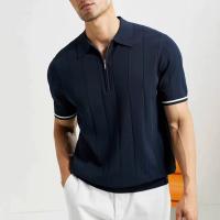 China Men's 100% long stable cotton short sleeve polo for sale